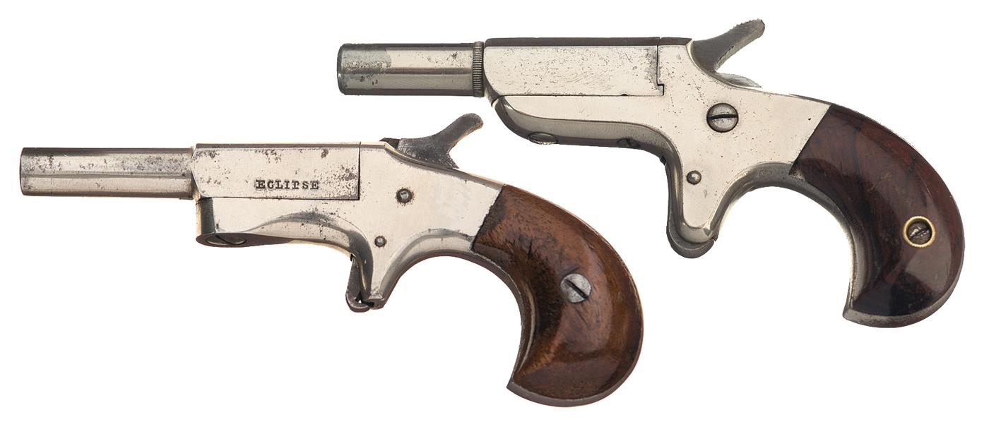 Two Single Shot Derringers -A) Forehand and Wadsworth Single Shot ...