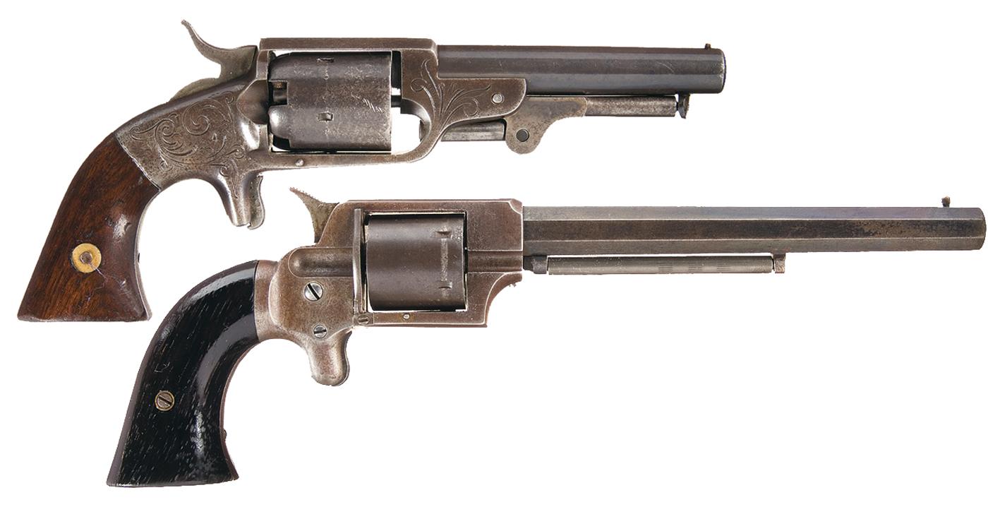 Two Antique American Revolvers -A) Scarce Bacon Arms Pocket Model ...