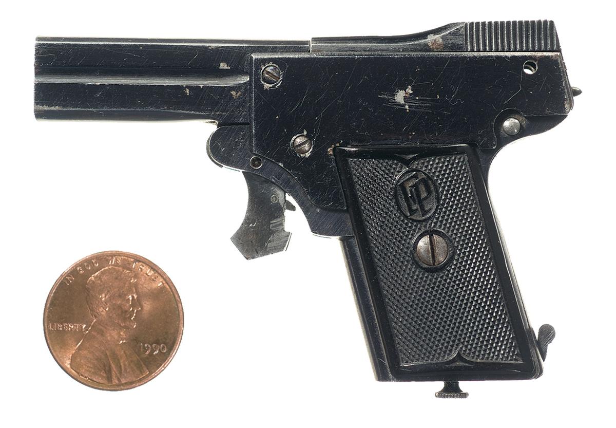 Exceptional Cased Kolibri Miniature Pistol with Documents and Original ...