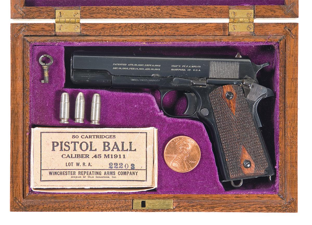 Cased Miniature Colt U.S. Government Model Semi-Automatic Pistol