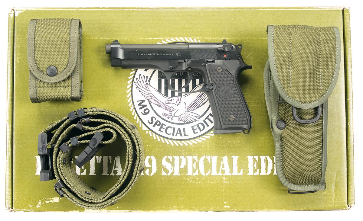 Beretta M9 Limited Edition Semi-Automatic Pistol with Box and Belt Rig
