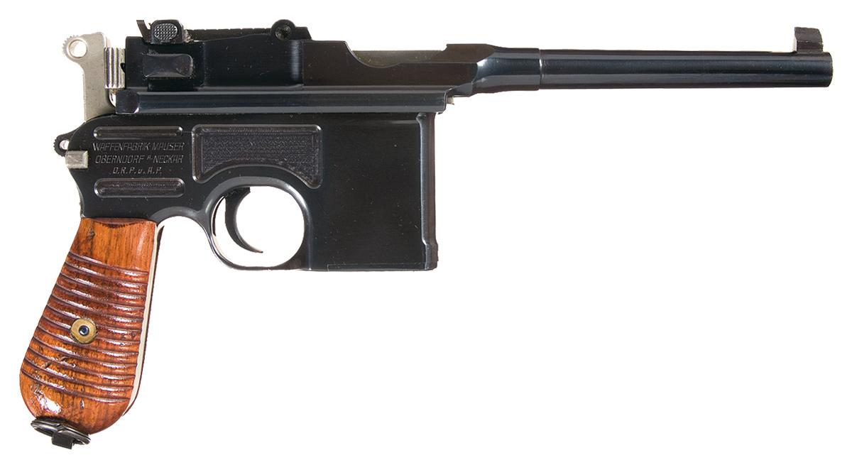 Outstanding Mauser Model 1930 Commercial Broomhandle Pistol