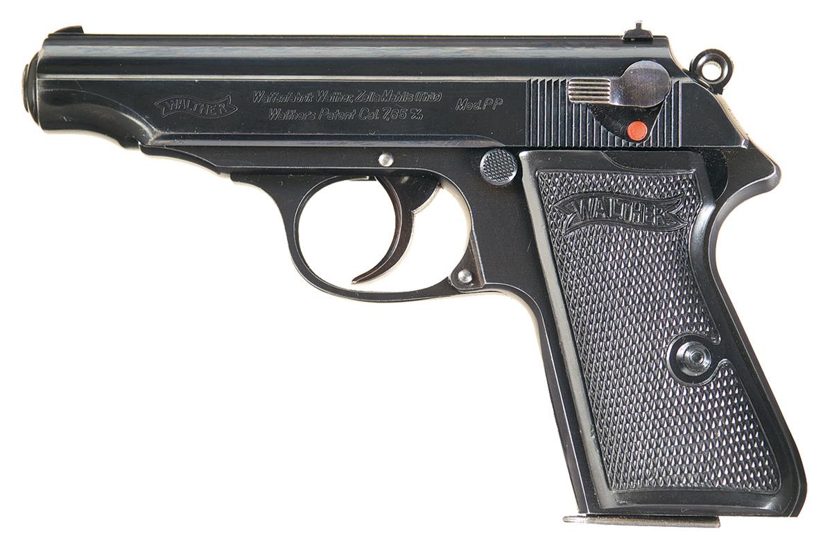 Excellent WWII Walther Model PP Semi-Automatic Pistol