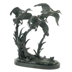 Bronze Sculpture of Flying Geese
