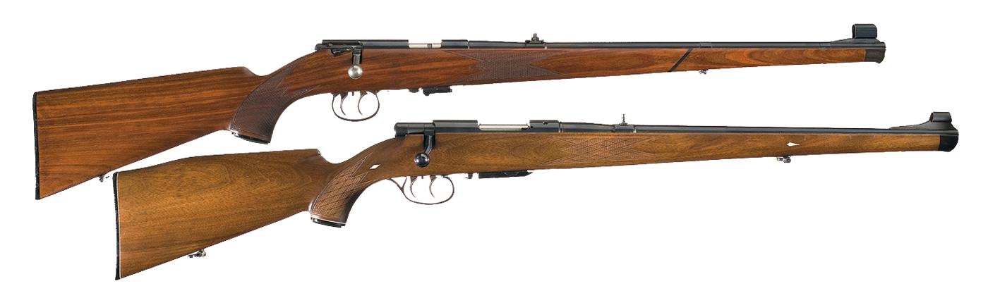 Two Anschutz Bolt Action Rifles -A) Anschutz Junior Varminter Bolt ...