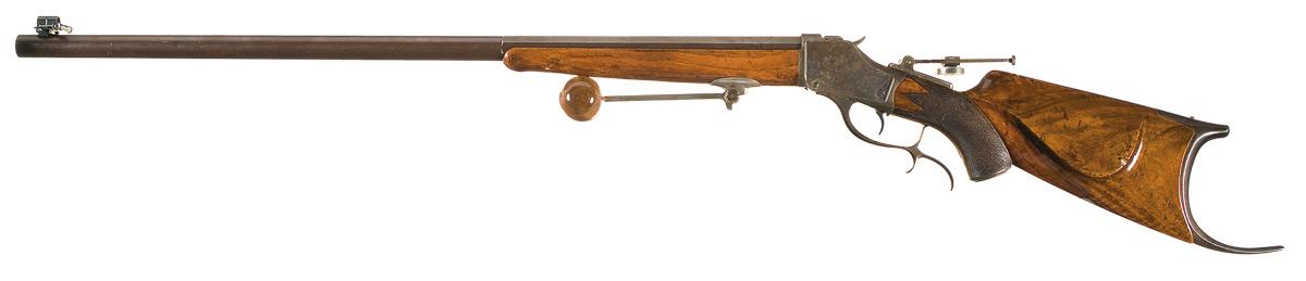 Custom Schoyen Winchester Model 1885 High Wall Off Hand Target Rifle