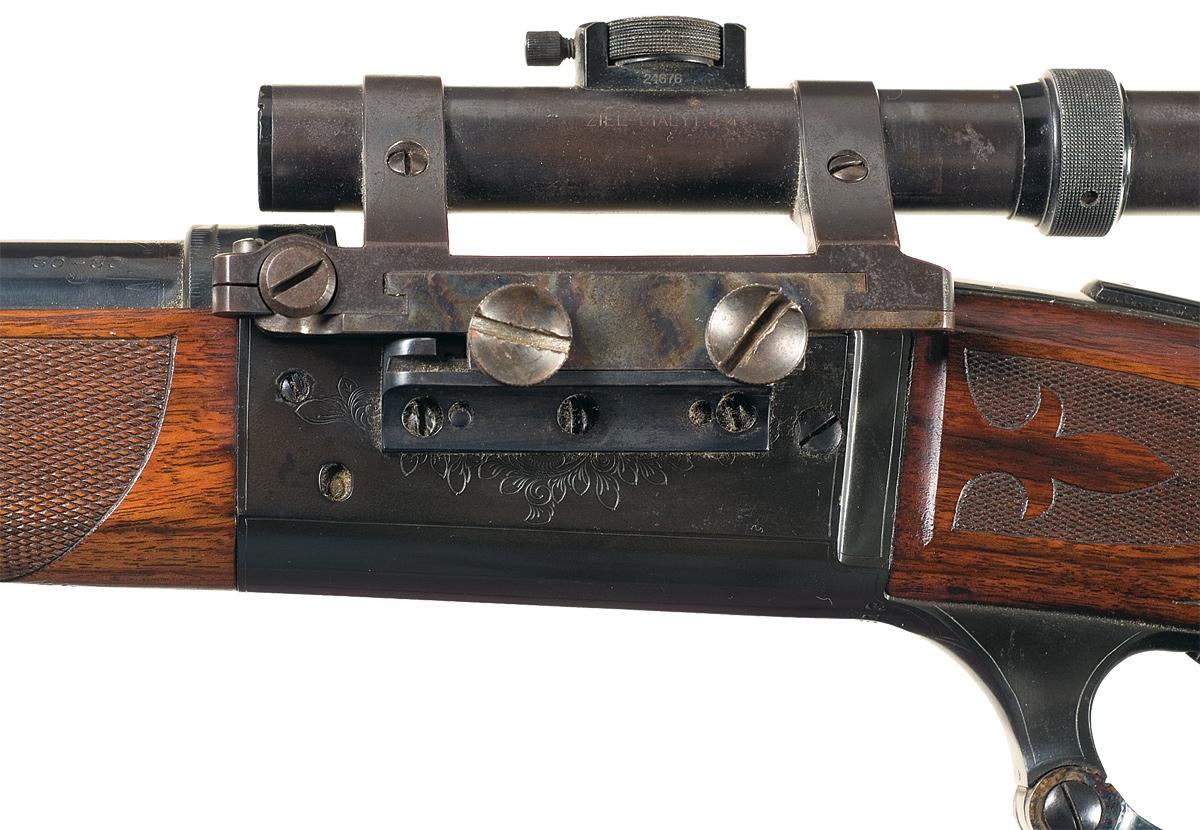 Engraved Savage Left Hand Model 99 Deluxe Rifle with Scope