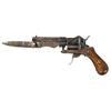 Unique Liege Double Action Pinfire Dagger Revolver