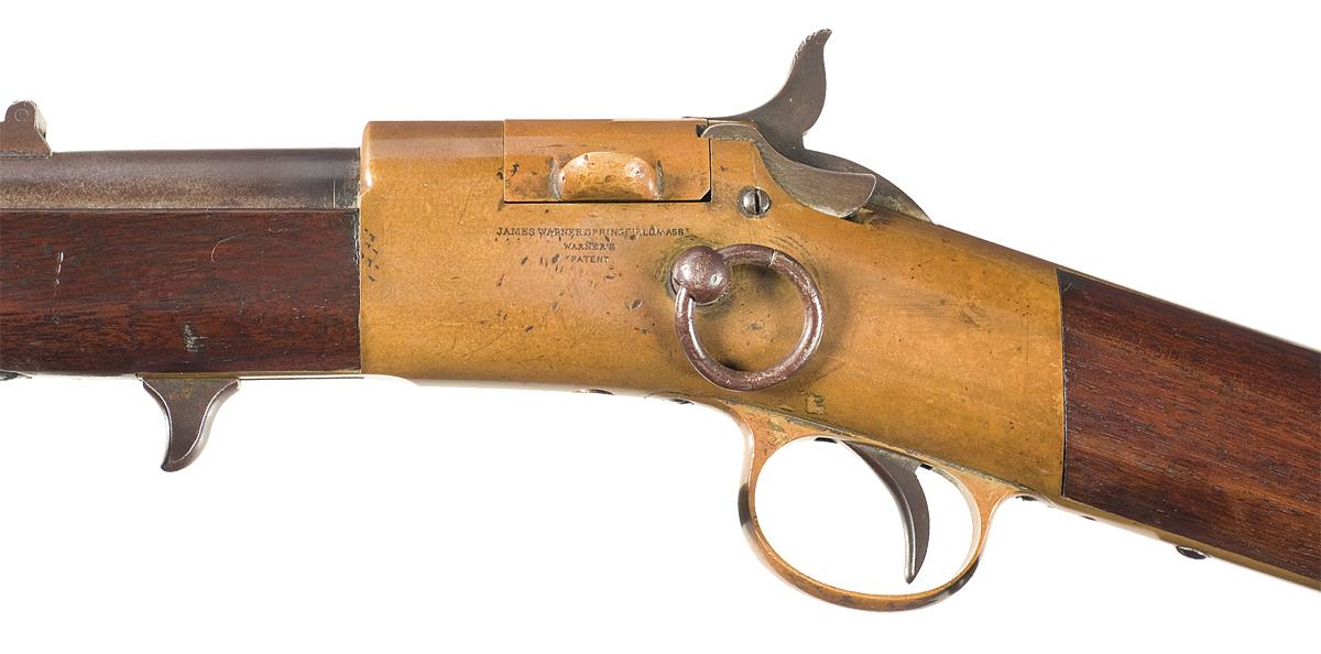 Scarce Civil War Warner Brass-Frame Carbine