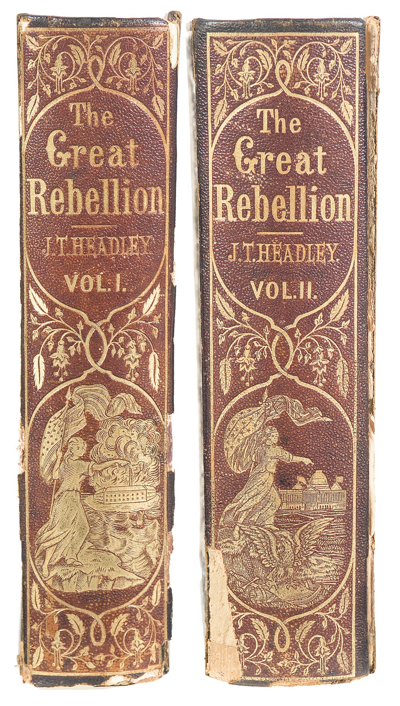 Two Volumes Elizabeth Colt Signed of "The Great Rebellion" From the ...