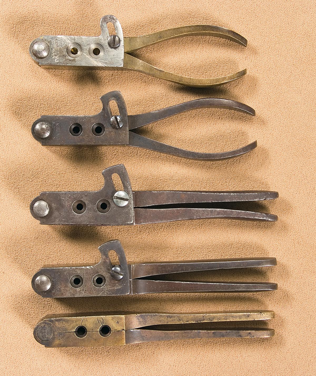 Five Colt Bullet Molds