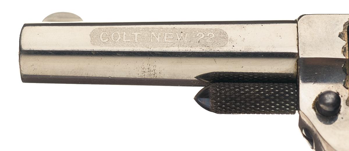 Excellent Colt New Line 22 Etched Panel Revolver