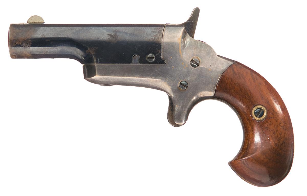 Colt Third Model Derringer Pistol with Holster and Two Tone Blue and ...