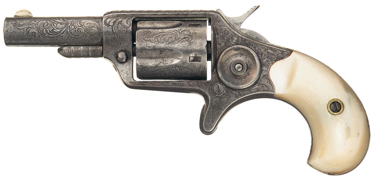 Factory Engraved Colt First Model New Line .32 Caliber Revolver with ...