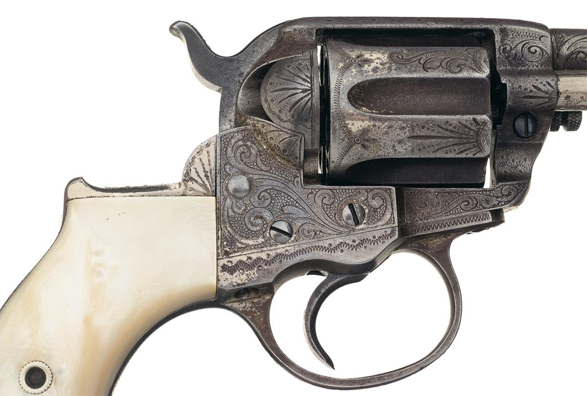 Antique Factory Engraved Colt Model 1877 Lightning Double Action ...