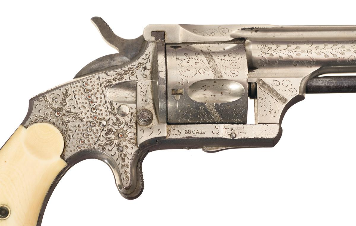 Factory Engraved Merwin Hulbert & Company Spur Trigger Pocket Revolver ...