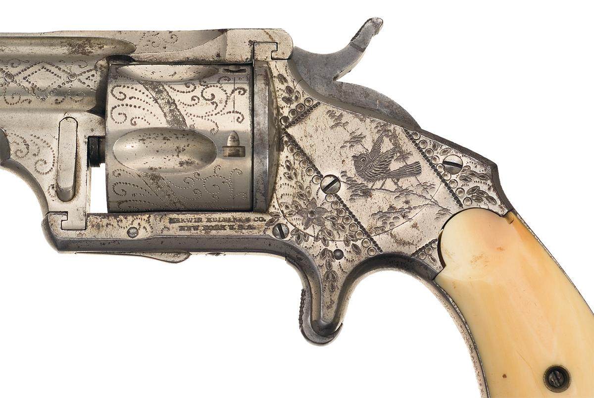 Factory Engraved Merwin Hulbert & Company Single Action Pocket Revolver ...