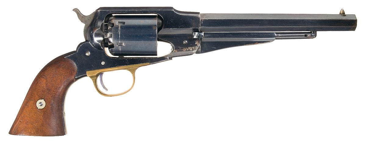 Custom Cased Remington New Model Army Percussion Revolver with Accessories