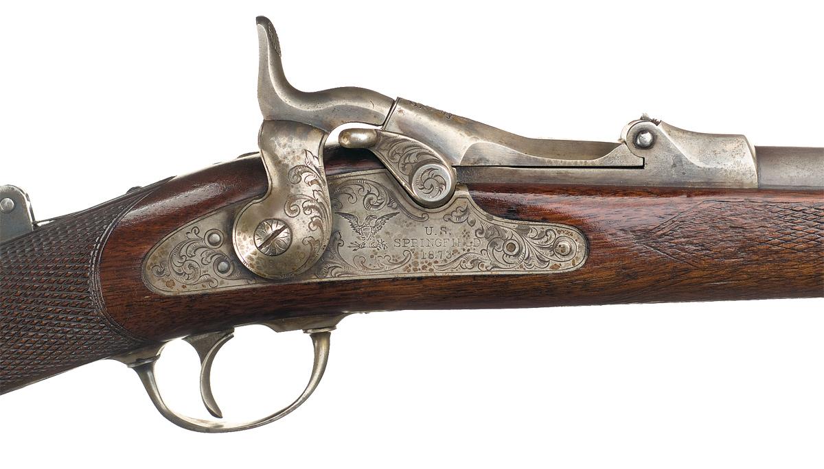 Scarce Early Production Springfield Model 1875 "Trapdoor" Officer's Rifle