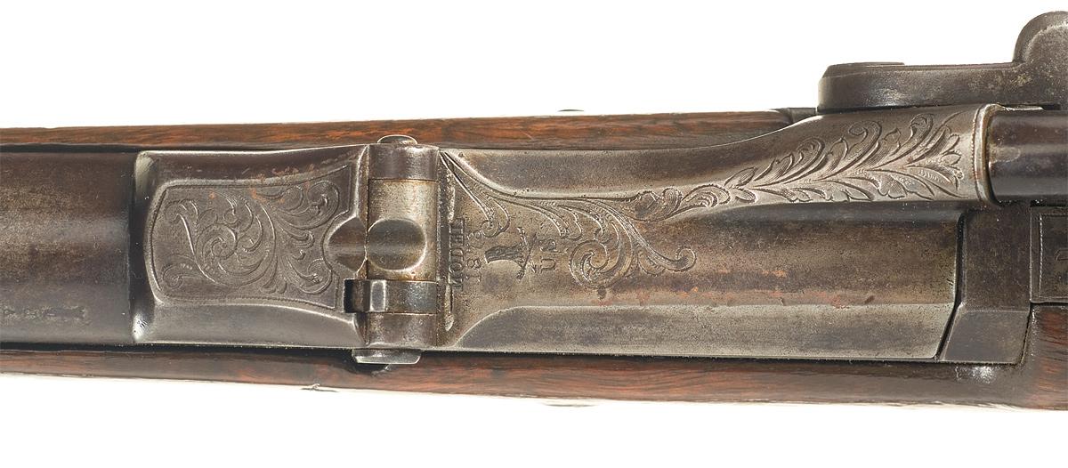 U.S. Engraved Officers Sporting Springfield Model 1875 Trapdoor Rifle