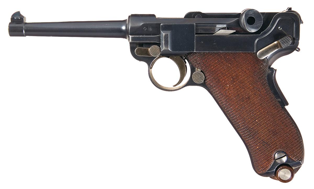 Rare Wide Trigger Variant 1900 Swiss Military Contract Luger Pistol