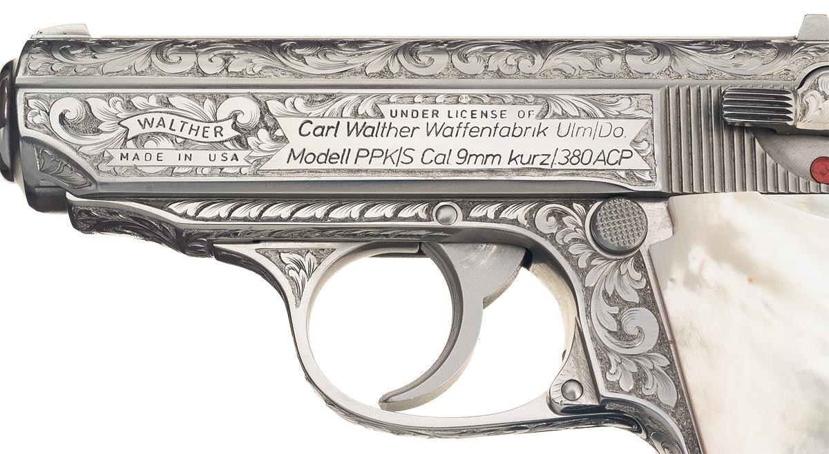 Factory Engraved American Walther PPK/S Semi Automatic Pistol with ...
