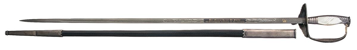 Extremely Rare Presentation Nazi Diplomatic Official's Sword with ...