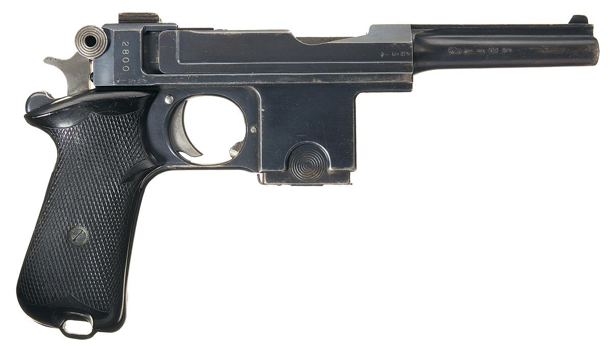Danish Bergmann Model 1910/ 21 Semi-Automatic Pistol with Holster