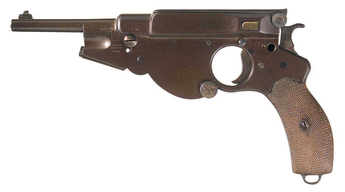 Bergmann Theodore Model 1896 Number 3 with Scarce Original Leather Holster