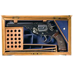 Excellent Cased Military Proofed Webley .450/455 "WG" Target Model ...