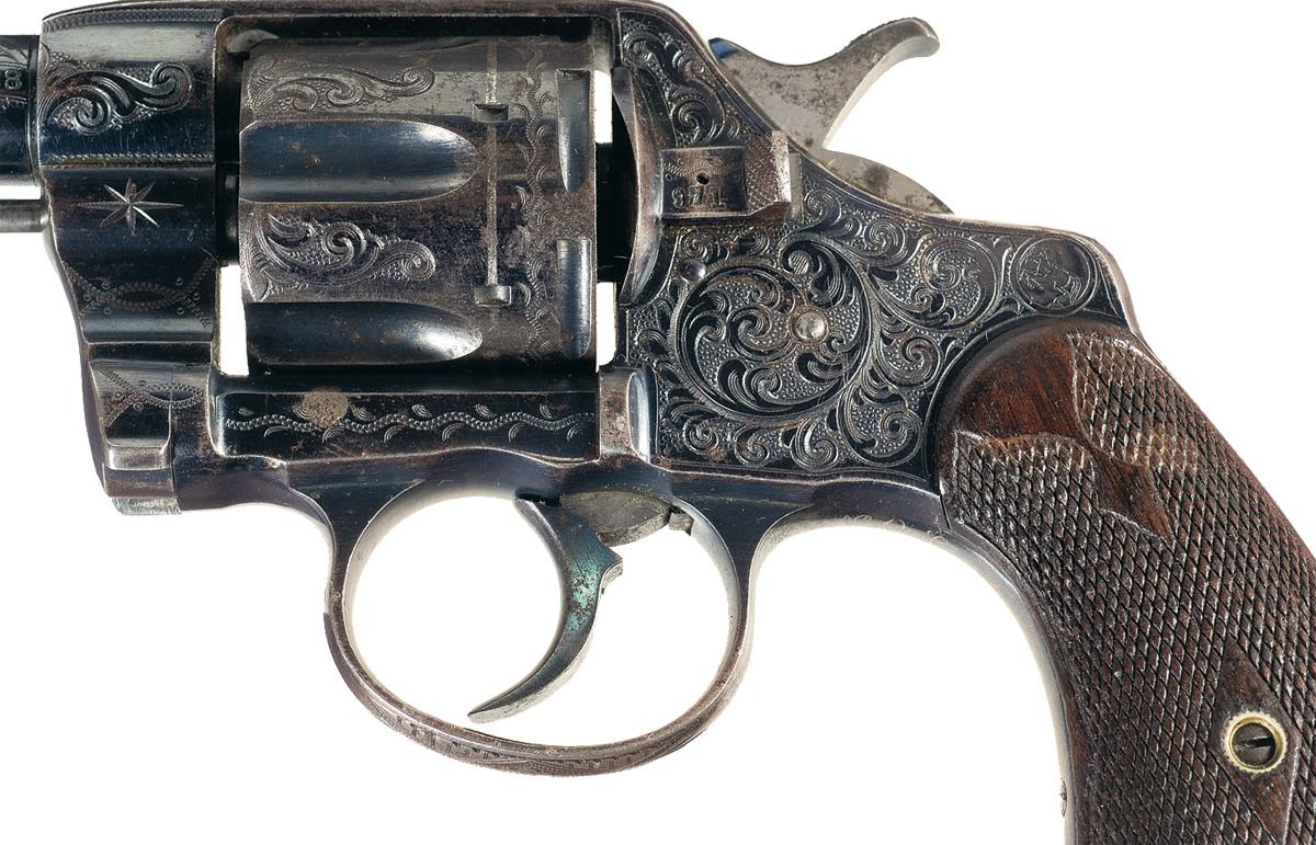 Factory Engraved Colt New Army /New Navy Double Action Revolver with ...