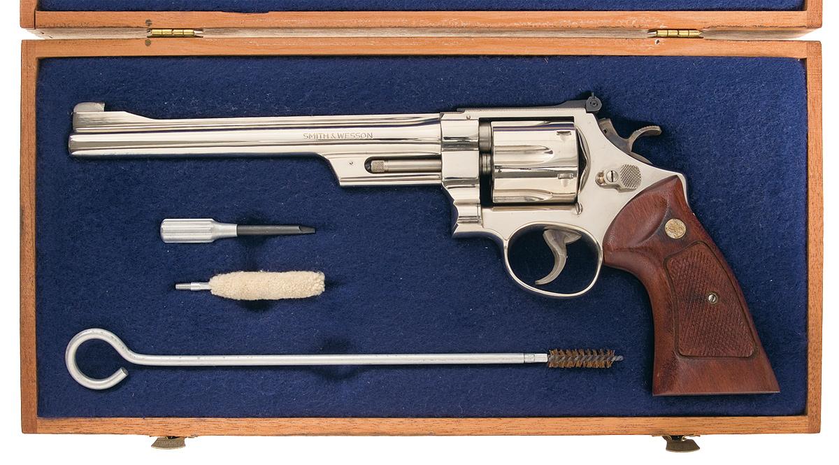 Smith & Wesson Model 27-2 Double Action Revolver with Wood Case