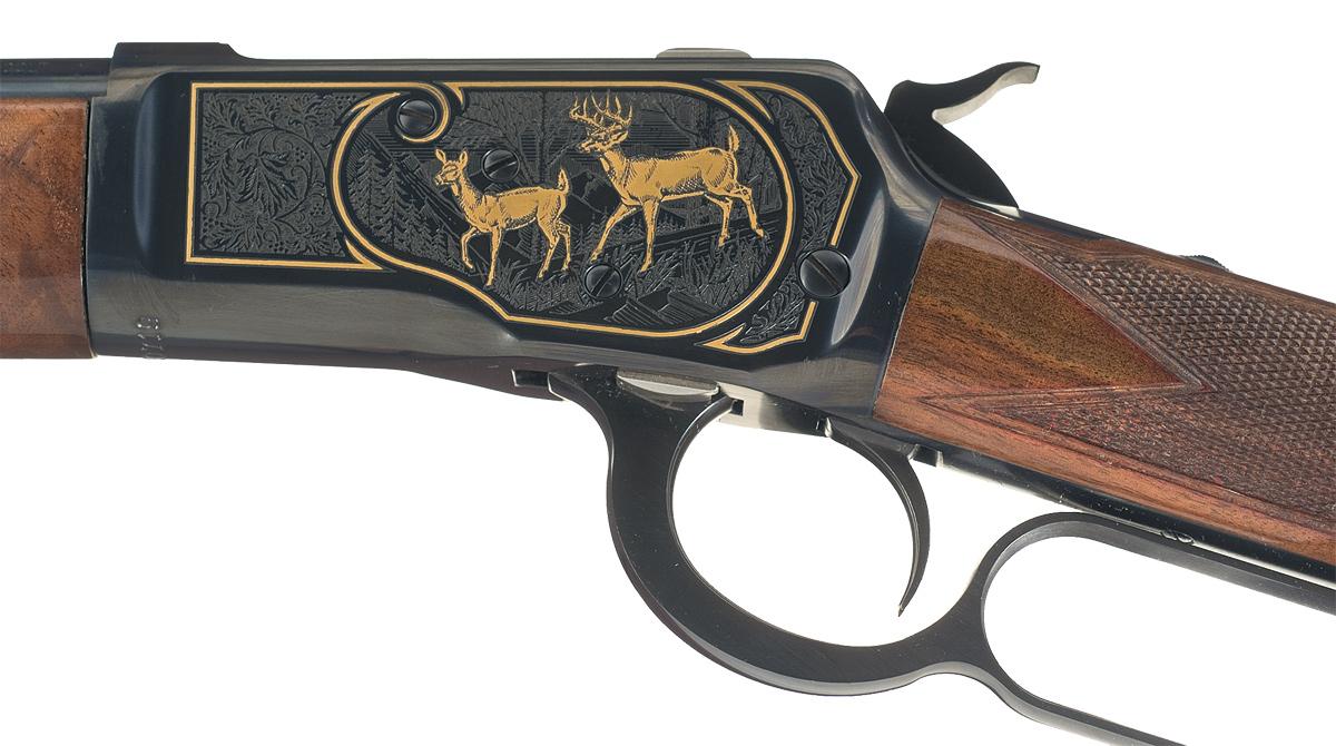 Engraved Winchester Model 1892 High Grade Lever Action Rifle with Box