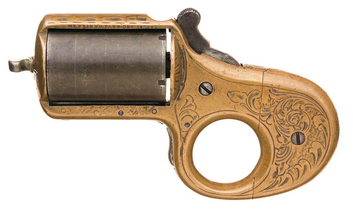 Scarce Reid .32 Caliber My Friend Knuckle Duster Revolver