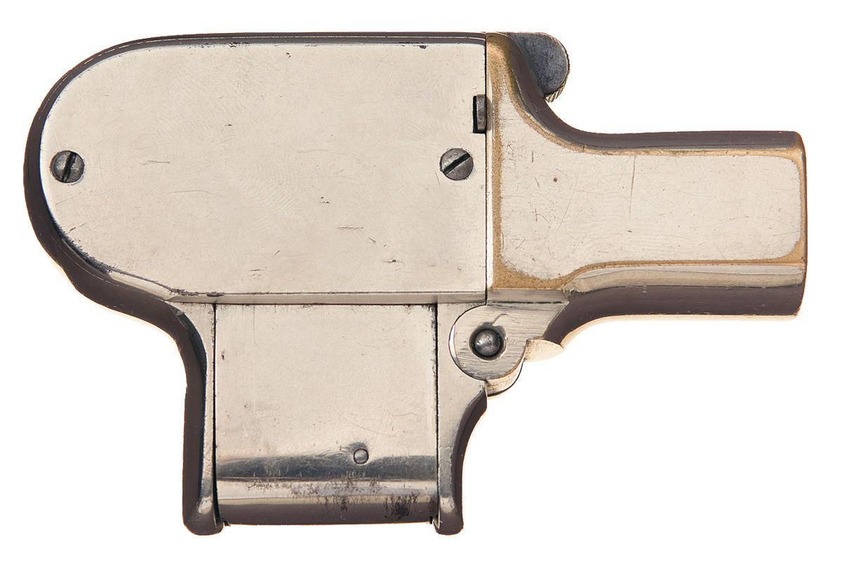 Rare and Exceptional C.S. Shattuck Unique Squeeze-Fire Palm Pistol