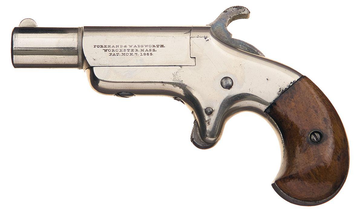Excellent Forehand and Wadsworth Single Shot Derringer in .41 Rimfire ...