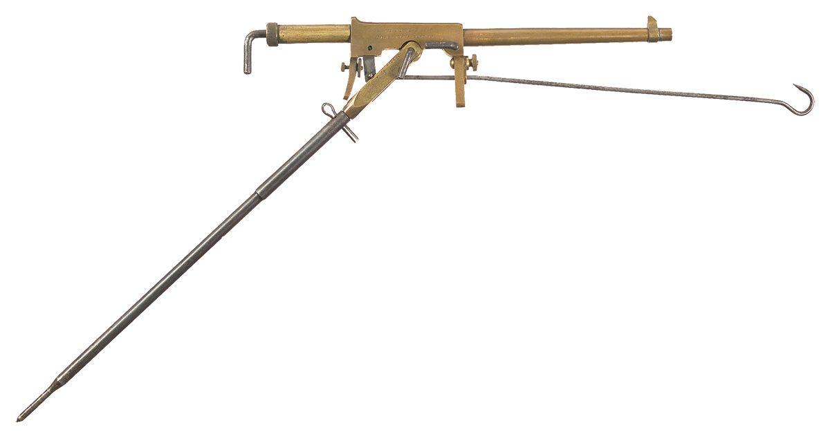 F.C. Taylor Fur Getter Single Shot Trap Gun with Ground Spike