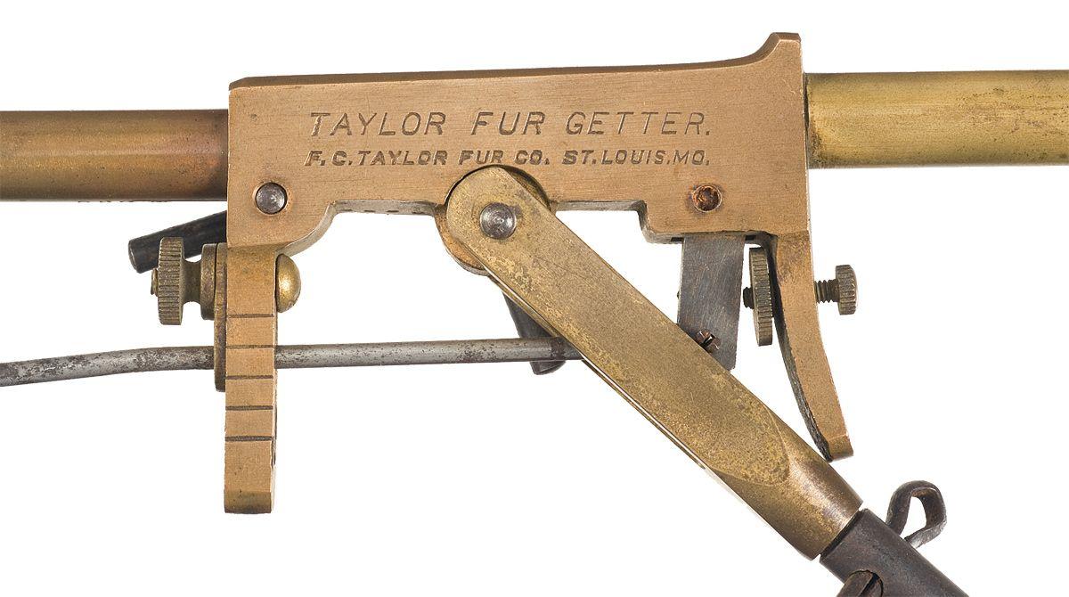 F.C. Taylor Fur Getter Single Shot Trap Gun with Ground Spike