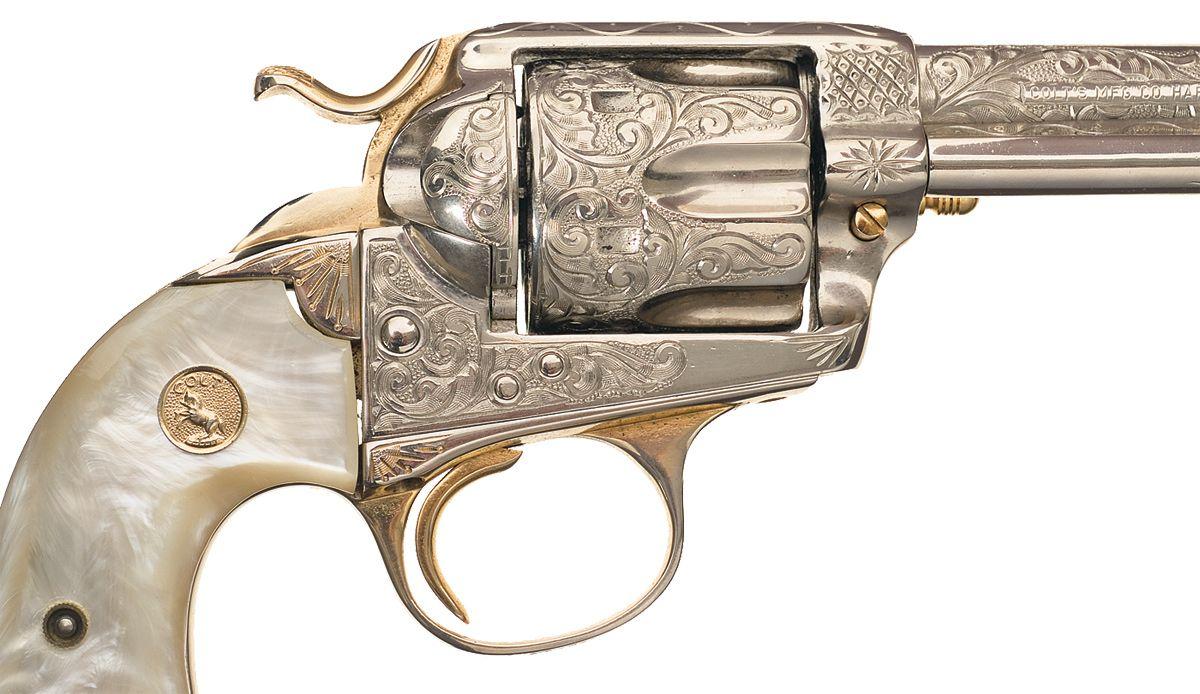 Custom Engraved Colt Bisley Model Single Action Revolver
