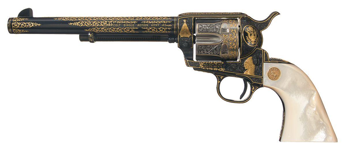 One of the Most Elaborately Decorated and Historic Colt Single Action ...