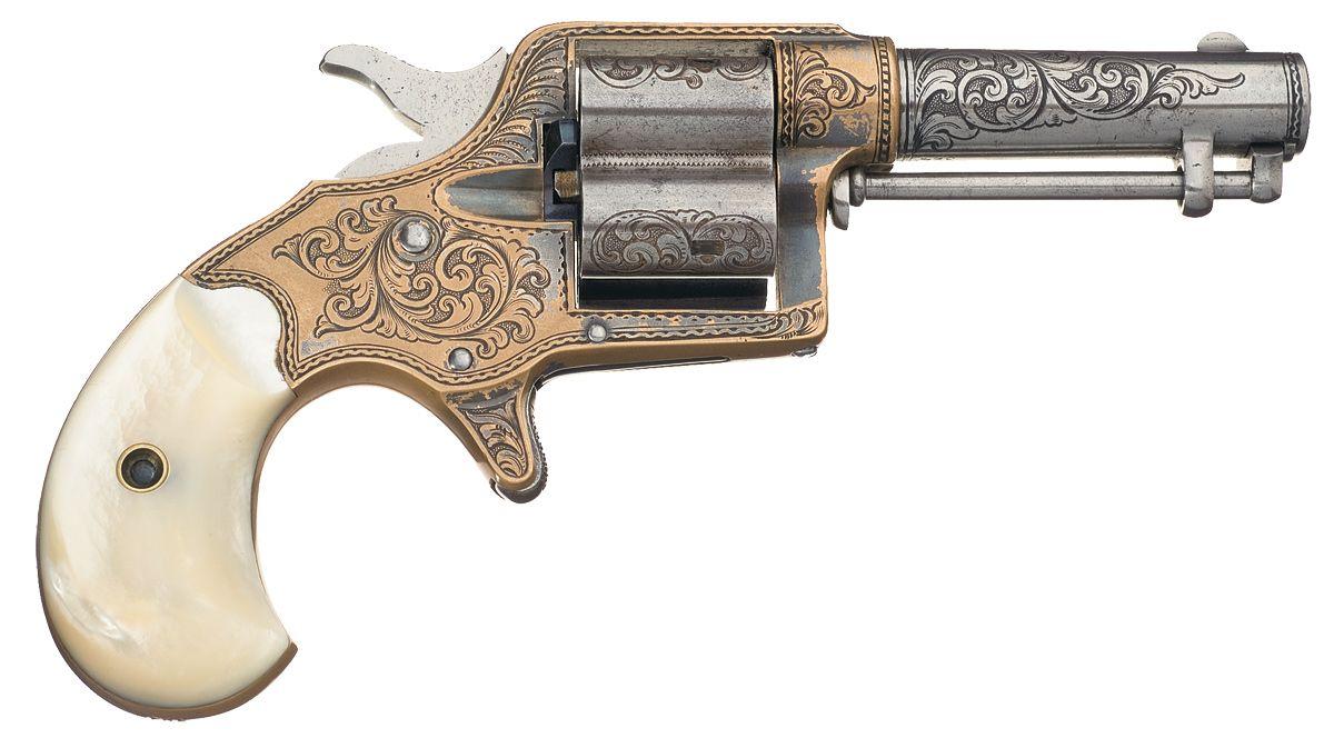 Fine Engraved, First Year Production, Colt Cloverleaf House Model ...