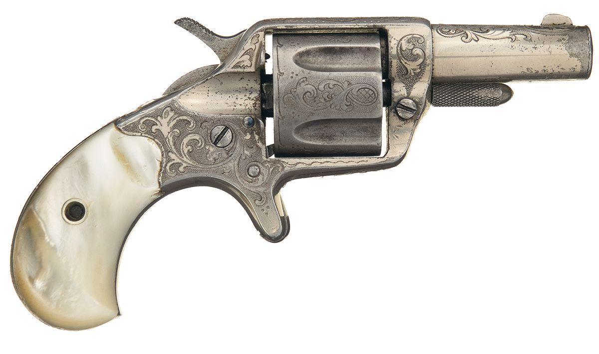 Deluxe Factory Engraved Colt New Line .41 Caliber Revolver with Pearl Grips