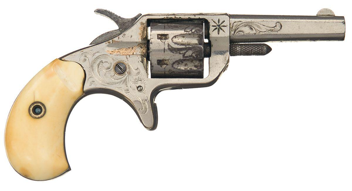 Factory Engraved Colt New Line .22 Caliber Revolver with Ivory Grips