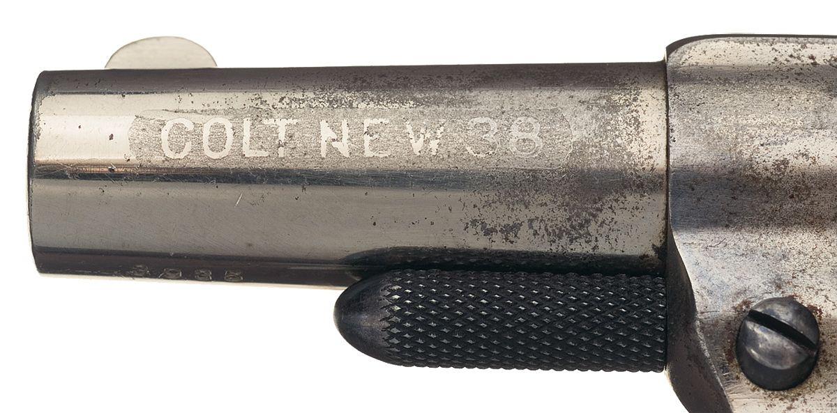 Two Colt New Line Revolvers -A) Colt New Line 38 Caliber Etched Panel ...
