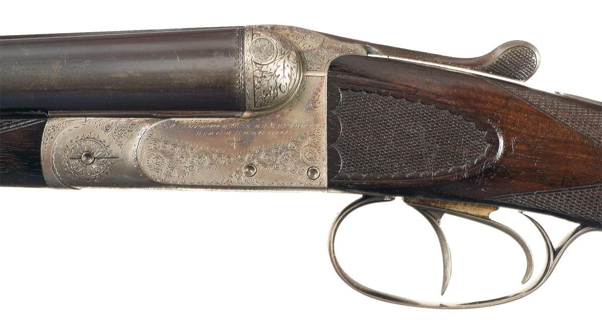 Engraved A. Francotte Double Barrel Box lock Shotgun