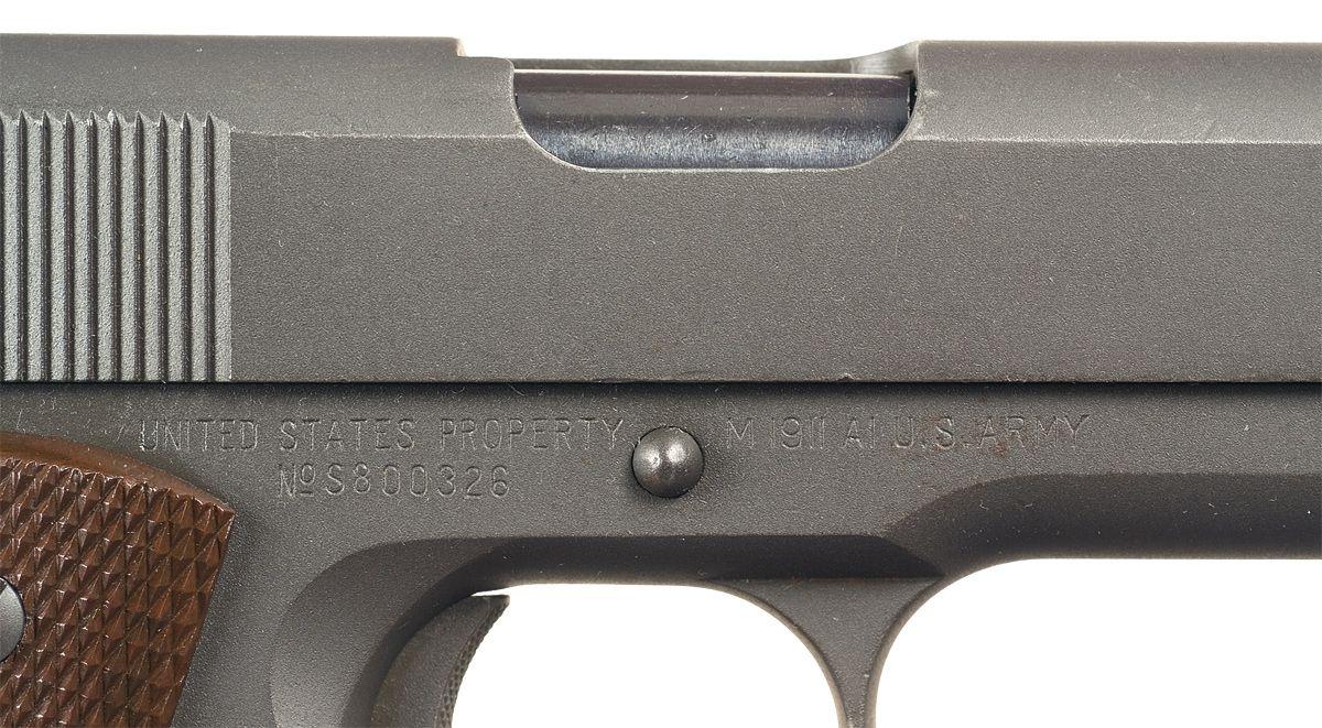 Rare WWII Singer Contract U.S. M1911A1 Semi-Automatic Pistol