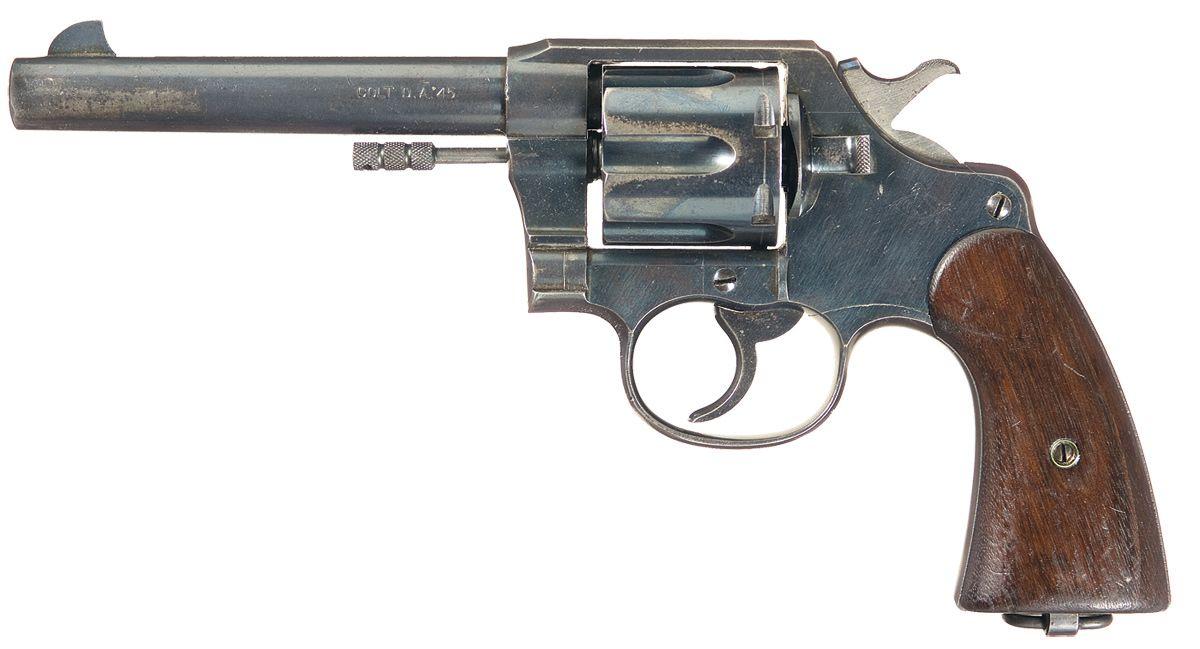 U.S. Colt Army Model 1909 Double Action Revolver with Holster and Two ...