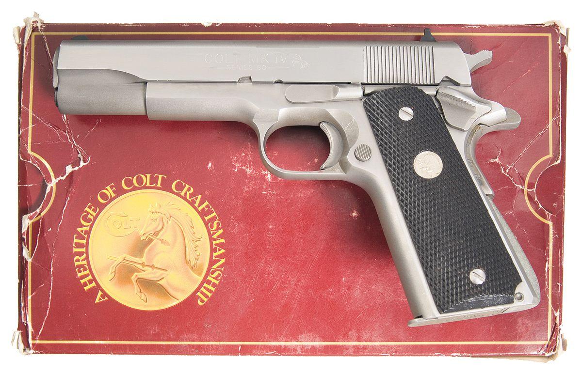 Colt Mark IV Series 80 Government Model Semi-Automatic Pistol with Box