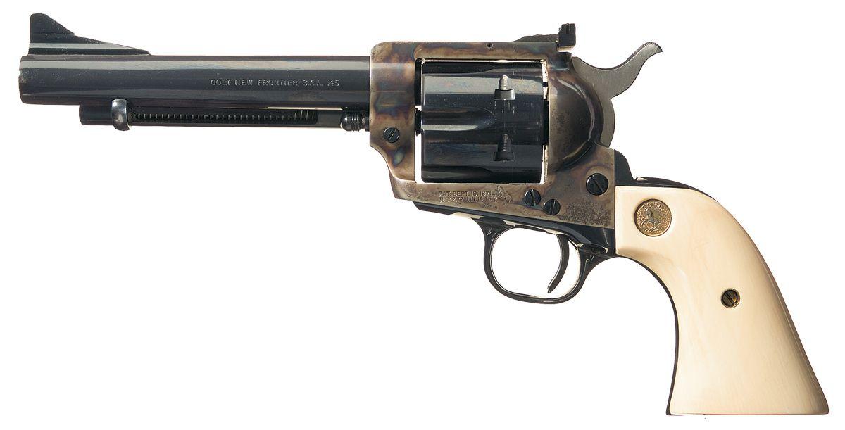 Colt New Frontier Single Action Army Revolver with Ivory Grips