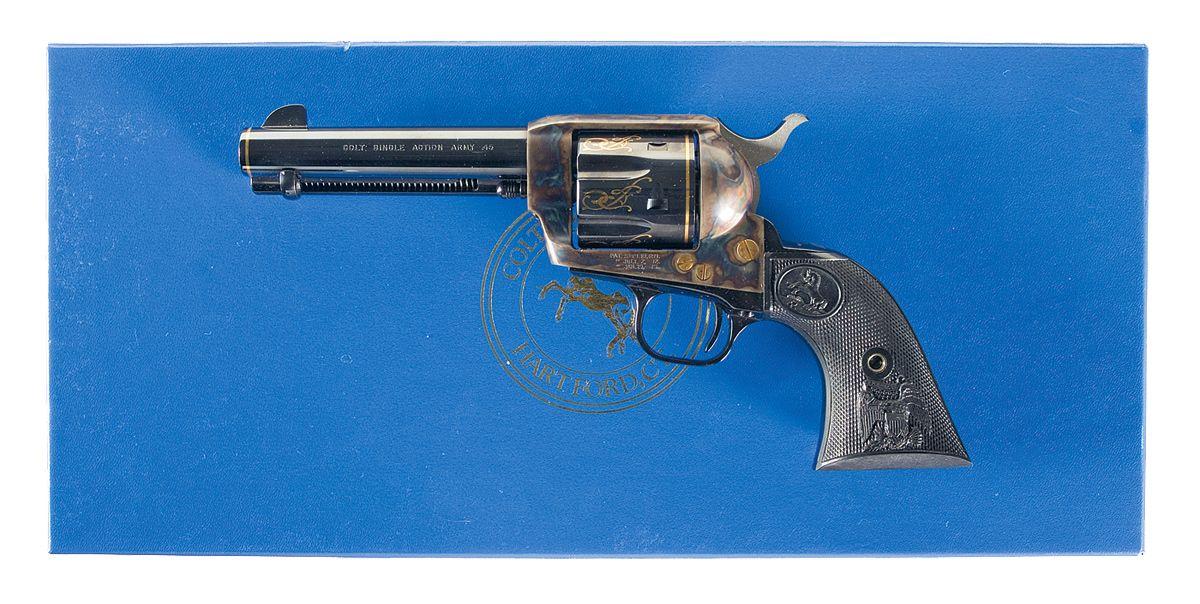 Colt Custom Shop Gold Colonel Colt Edition Single Action Army Revolver ...